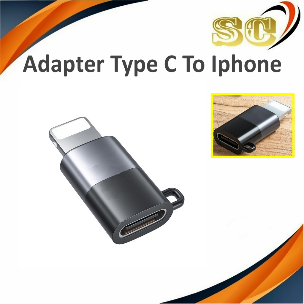 Jual Adaptor Type C Ke IPhone Microphone Adapter / Adaptor Microphone ...