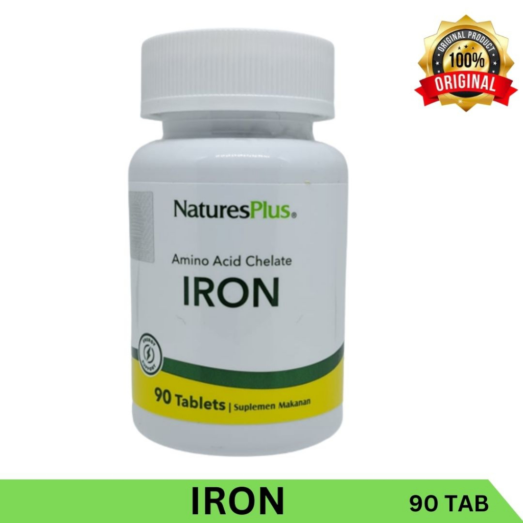 Jual Natures nature nature's Plus Iron 90 Tablet Suplemen Zat Besi ...