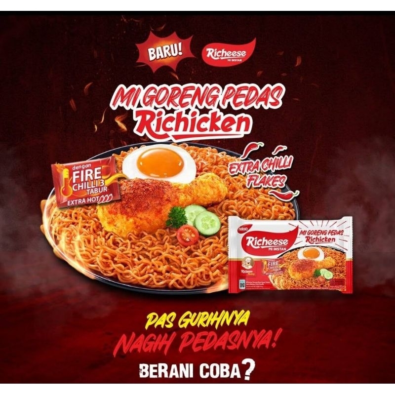 Jual MIE GORENG RICHIKEN RICHEESE 1 DUS ISI (40.PCS) Mie Instan ...