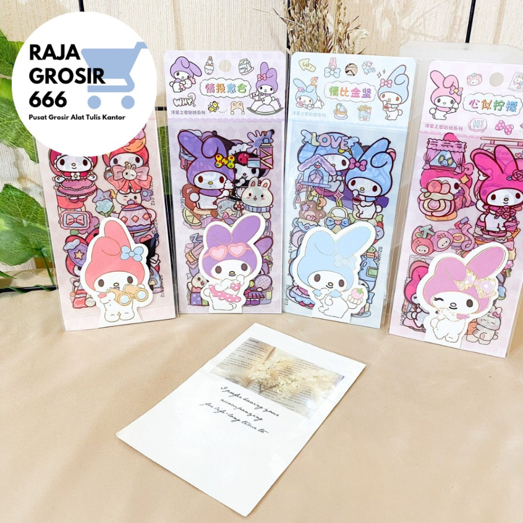 Jual STIKER SANRIO SZ-106 ( 3 LEMBAR STIKER ) STICKER KEKINIAN ...