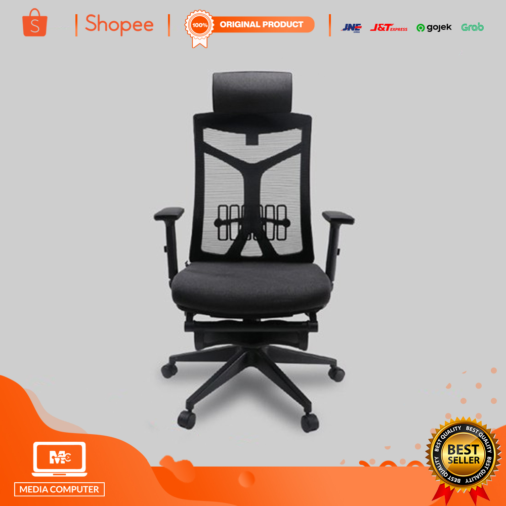 Jual REXUS ERGONOMIC CHAIR NC1 Max DARK GREY / Kursi Gaming Rexus ...