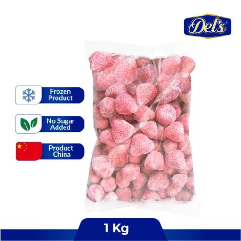 Jual Del's - Frozen Fruit / Frozen Strawberry IQF / Stroberi Beku - 1 Kg | Shopee Indonesia