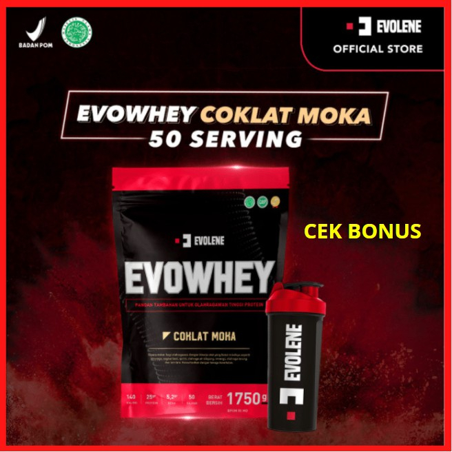 Jual EVOLENE WHEY 50 Sachet EVOWHEY Whey protein 1750 Gram 1750gr evo ...