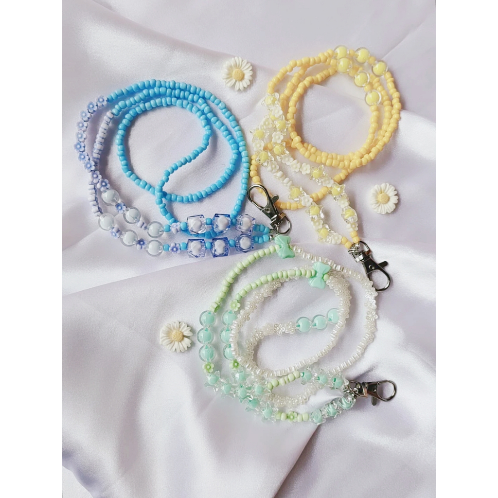 Jual " PART III " LANYARD STRAP KALUNG NAME TAG ID CARD MANIK BEADS ...