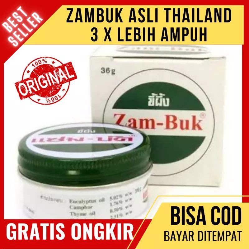 Jual Zambuk asli thailand kemasan tinggi 8gr dan 36gr | Shopee Indonesia