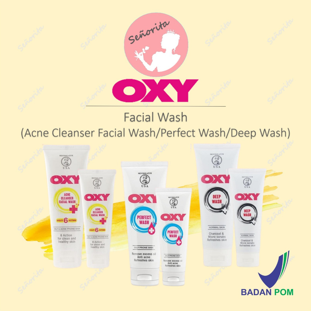 Jual OXY Facial Cleanser - Acne Cleanser | Perfect Wash | Deep Wash ...