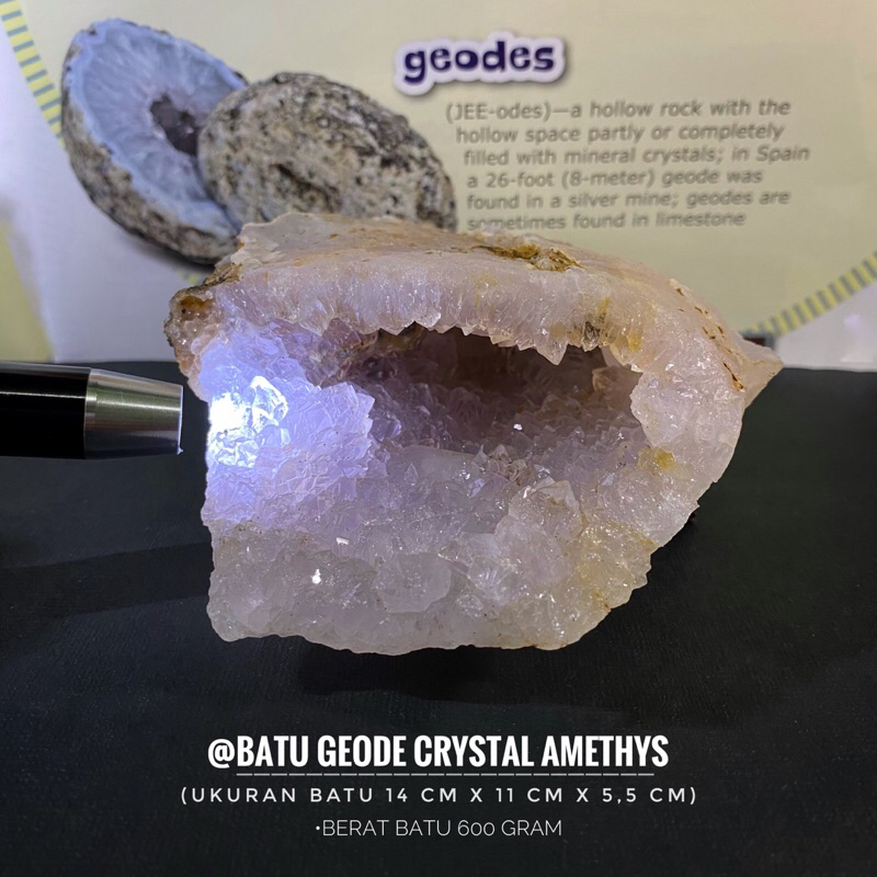 Jual Bongkahan Batu Crystal Geode Amethys L8 atau Batu Kristal Quartz ...