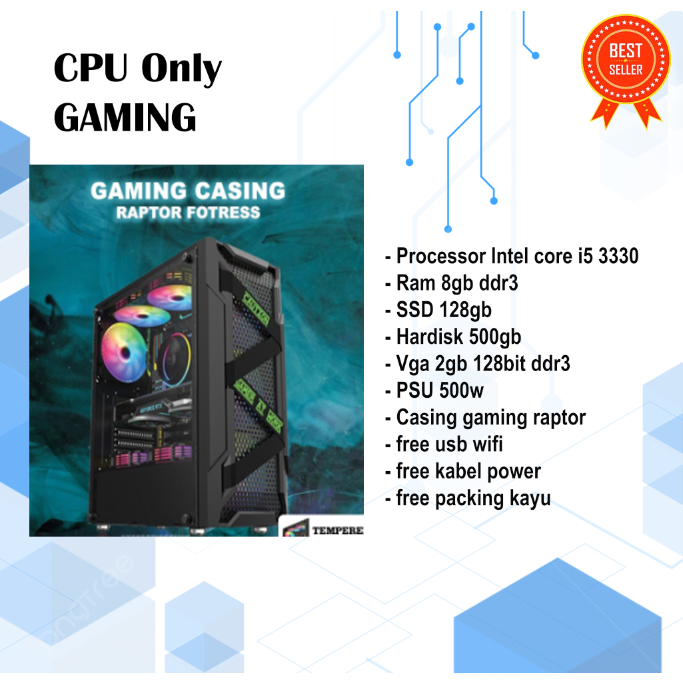 Jual Komputer Cpu Gaming Rakitan Core i7, Amd A8, ryzen Lengkap ...