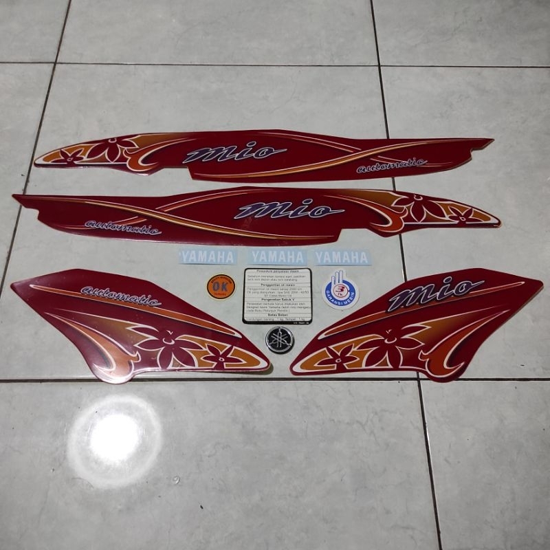 Jual Stiker stripping striping decal graphic Yamaha Mio 5TL 2005 2006 ...