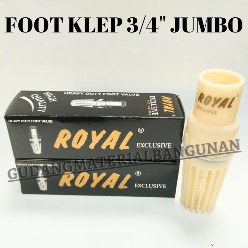 Jual foot klep voet valve foot valve footklep ROYAL JUMBO PANJANG 3/4 ...