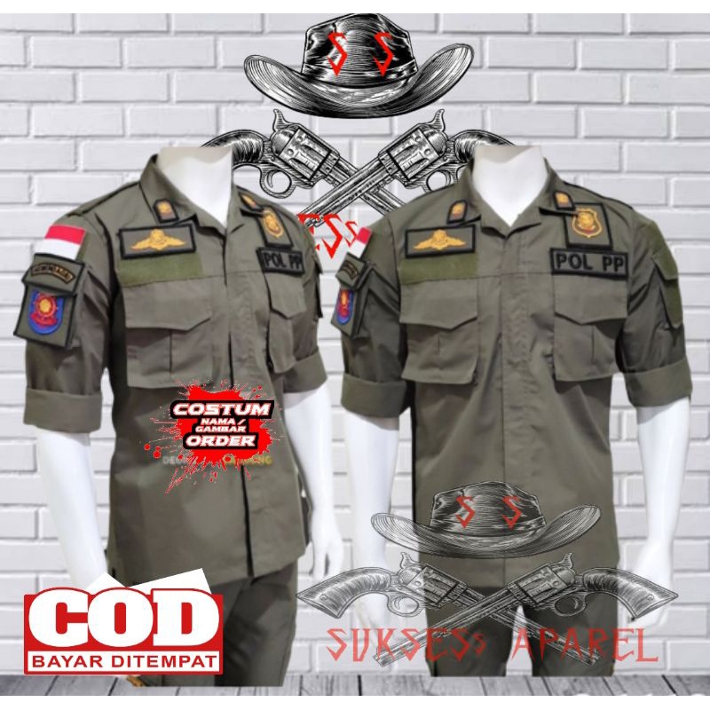 Jual baju seragam pdl pol pp terbaru/baju pdl lengkap | Shopee Indonesia