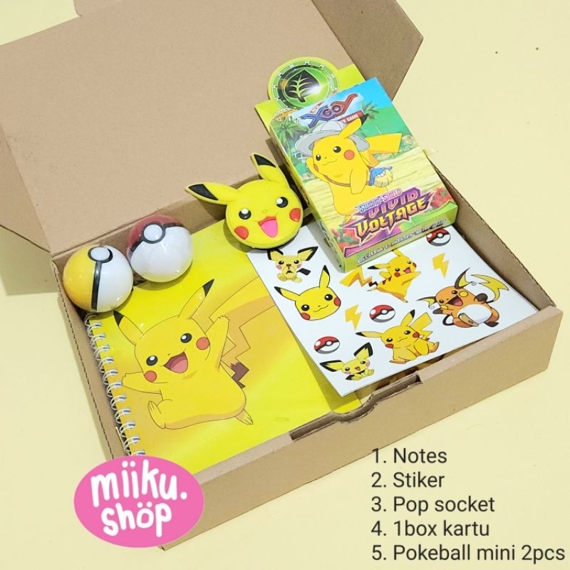 Jual HAMPERS GIFT BOX POKEMON PIKACHU | Shopee Indonesia