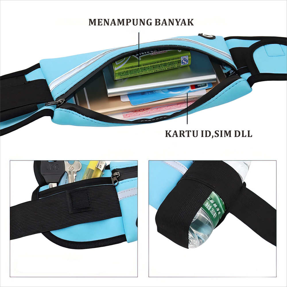 Jual Tas Pinggang Olahraga Jogging Waistbag Sport Tas Hp Watterprof ...