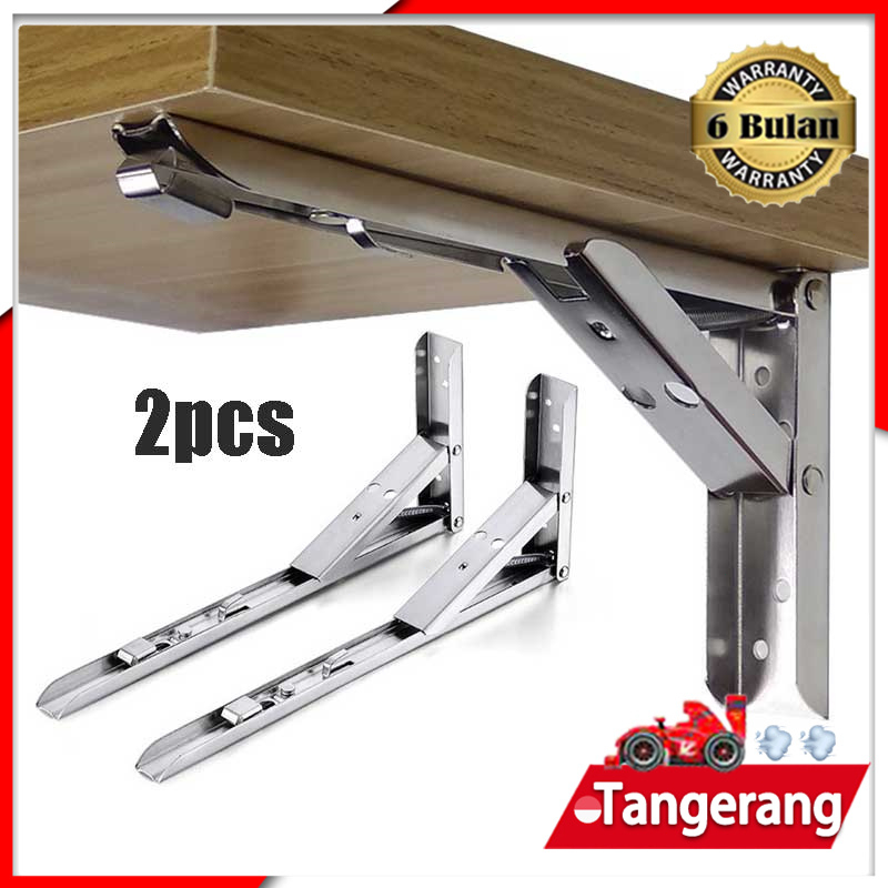 Jual 2pcs 8inch Braket Engsel Siku Lipat Ambalan / Bracket Siku Lipat ...