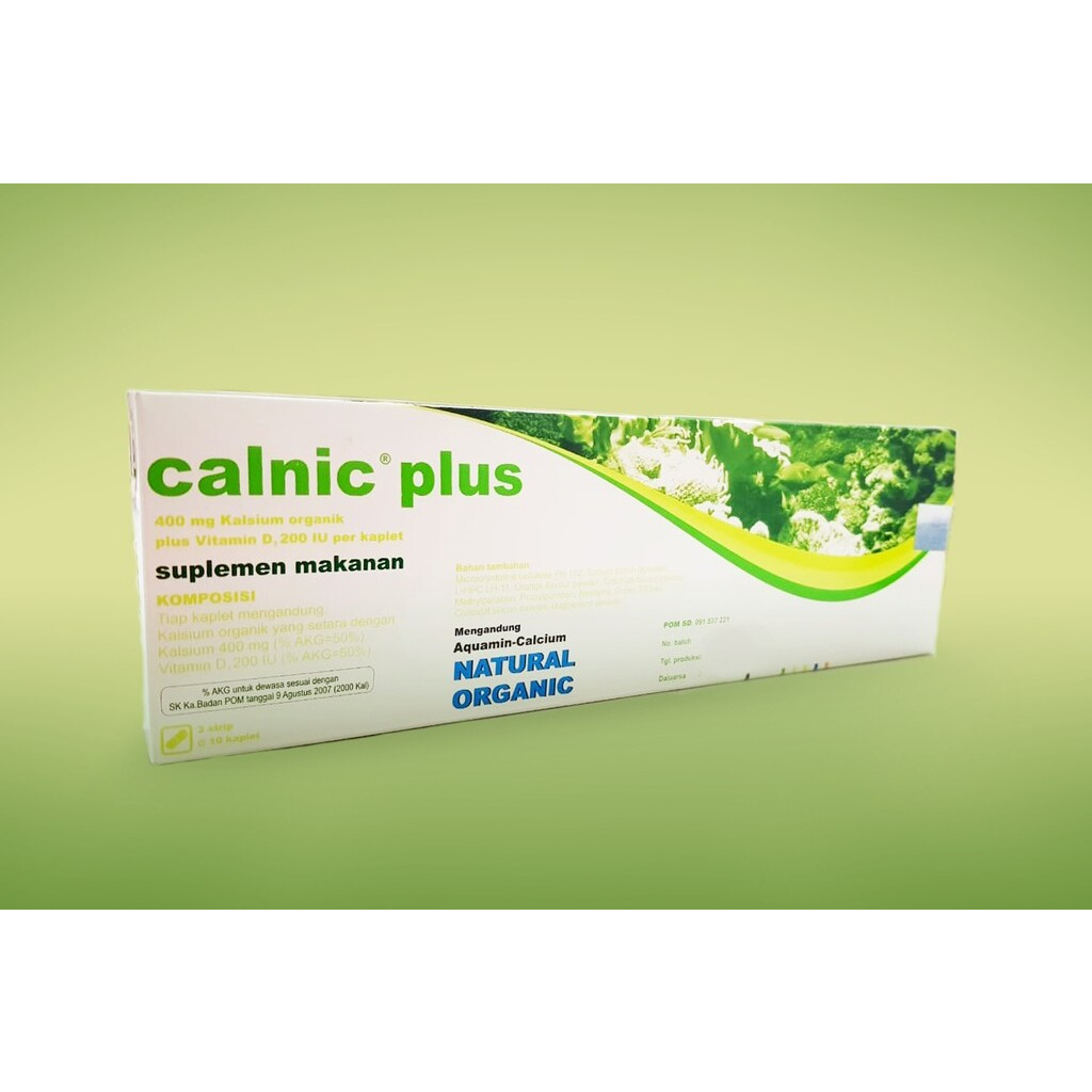 Jual Calnic Plus Box 30's Tablet Gracia / Kalsium / Vitamin D3 ...