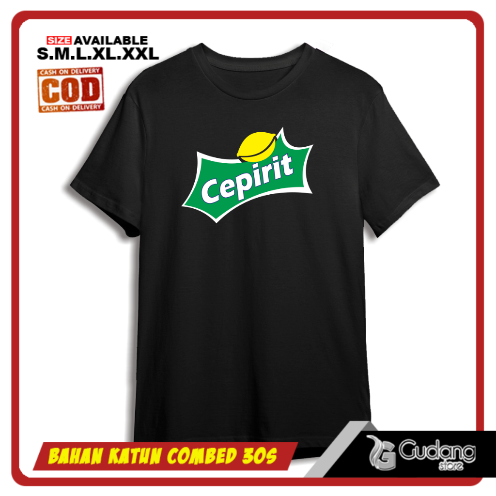 Jual T-shirt Baju Kaos Plesetan CEPIRIT Kaos Pria Wanita Cotton Combed ...