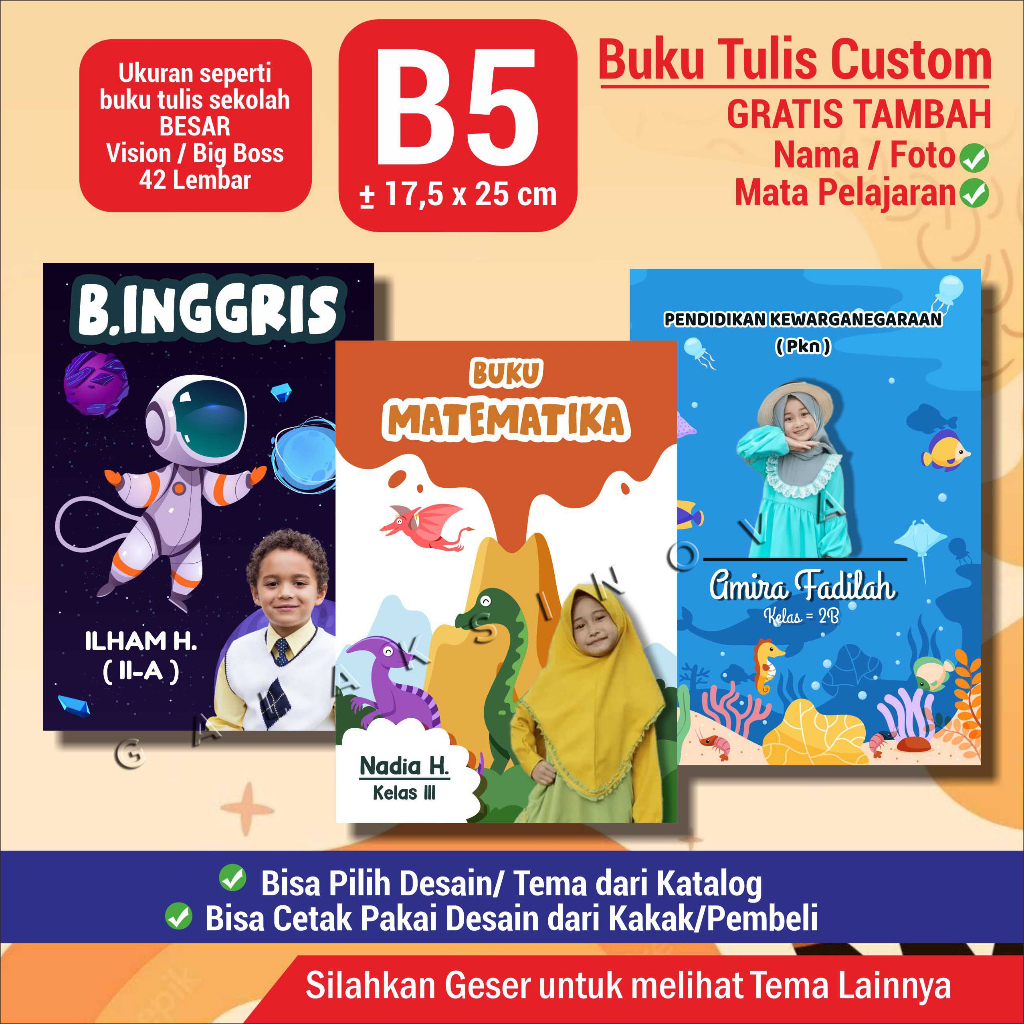 Jual Buku Tulis B5 Custom Custom Foto - Big boss / Vision - Part 2 ...