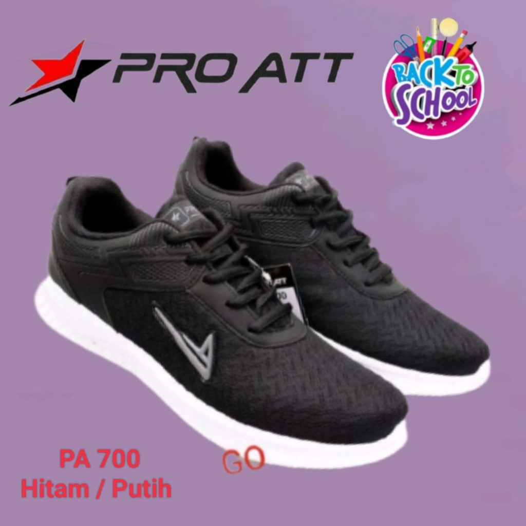 Jual gopro PRO ATT sepatu sekolah hitam Sepatu PRO ATT PA/PC MCL Sepatu sneakers casual sport ...