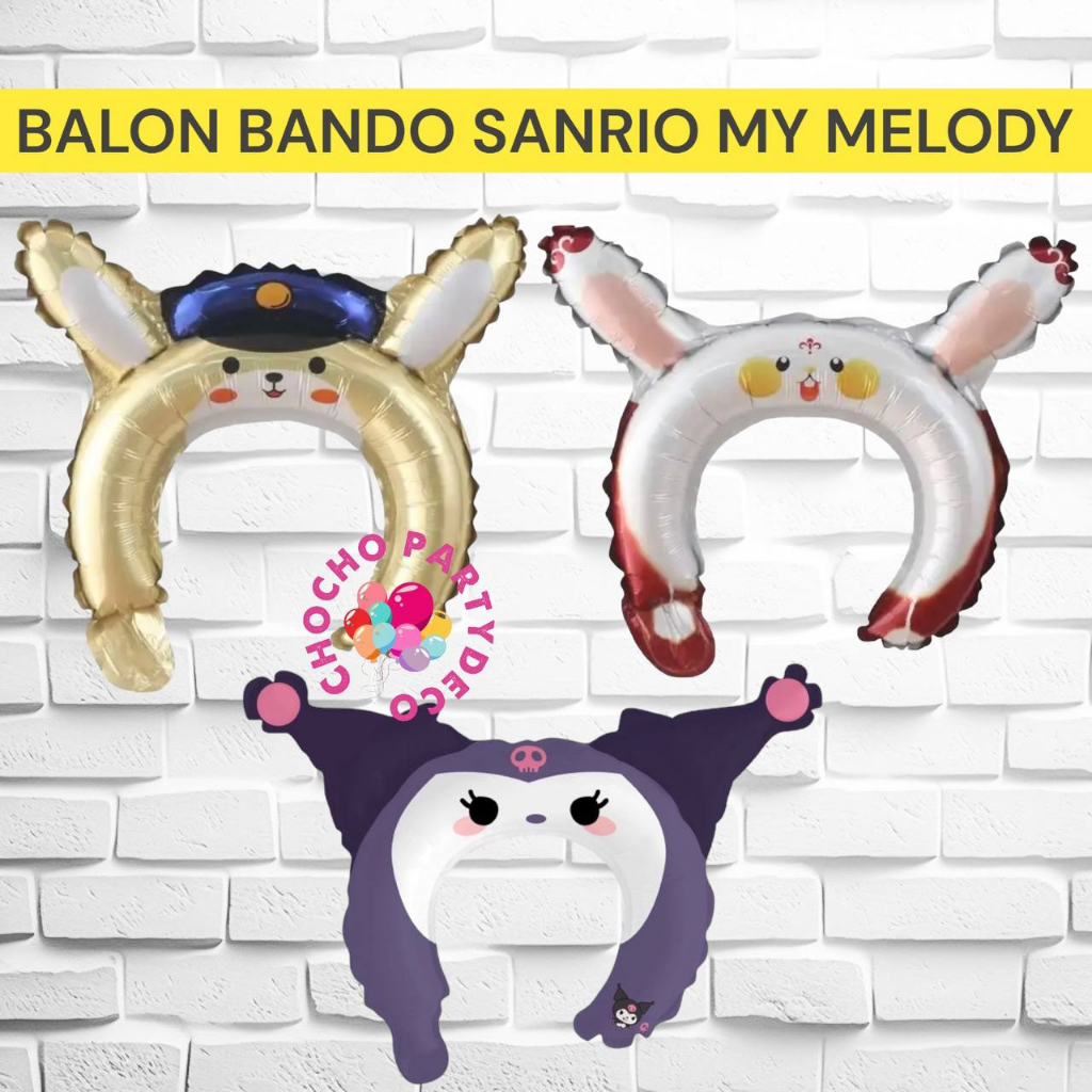 Jual Balon Bando KUROMI SANRIO / Balon Foil KUROMI CINNAMOROLL ...