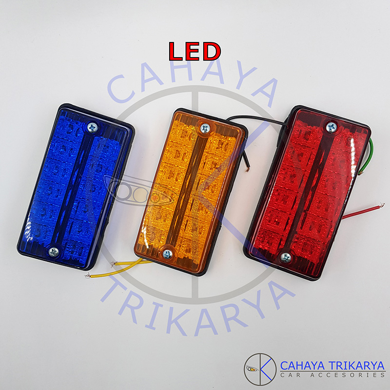 Jual Lampu Samping / Fender / Bak Truk Truck / Bis Bus Kotak Universal Variasi DNY-169 LED ...