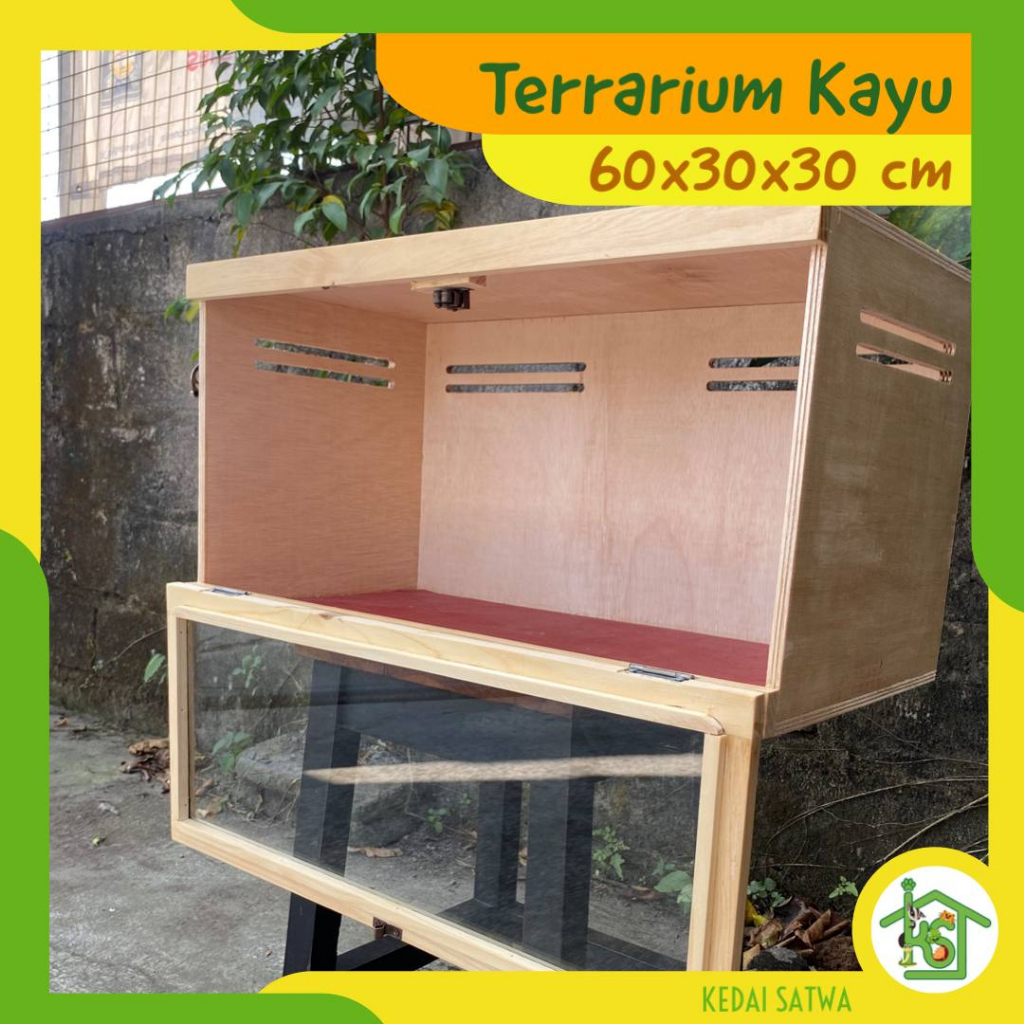 Jual Terrarium Kayu Kandang Reptile Reptil | Kandang Ular Sulcata ...