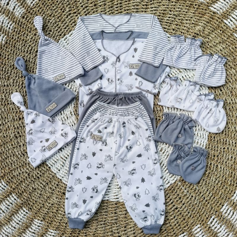 Jual SET Lengkap Baju Bayi Baru Lahir Paket 15 PCS Newborn Seri Warna ...