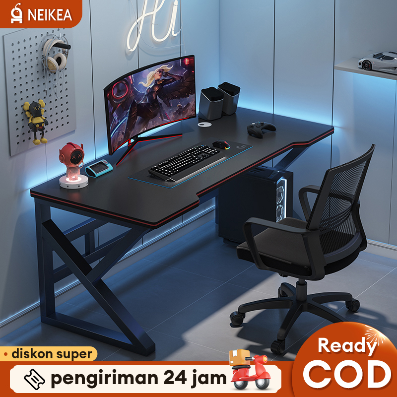 Jual Meja Gaming Minimalis Meja Belajar Meja Komputer Meja PC 140cm ...