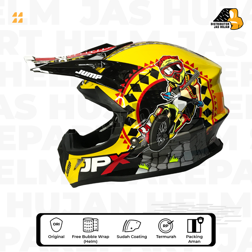 Jual HELM JPX CROS HELM JPX TRAIL MOTIF X32 JUMP TERBARU | Shopee Indonesia