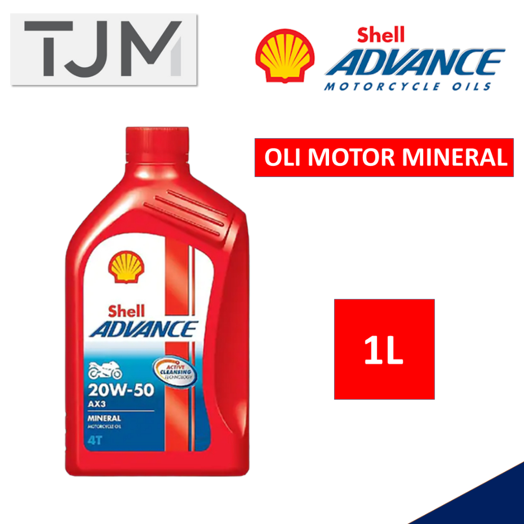 Jual Oli Motor 4T Shell Advance 4T Terbaru AX3 1 Liter | Shopee Indonesia