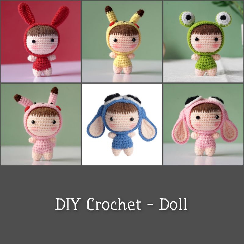 Jual DIY Crochet - Doll (amigurumi/boneka rajut) | Shopee Indonesia