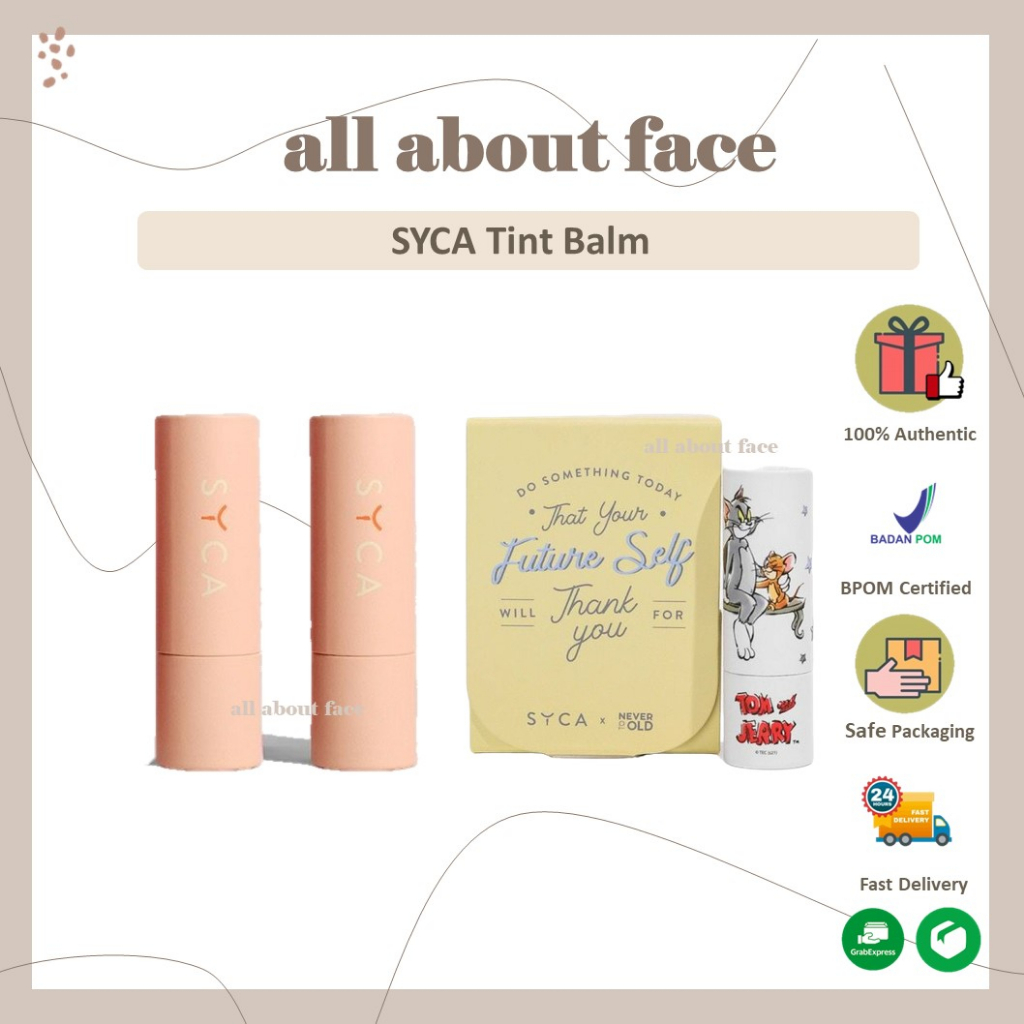 Jual SYCA Tint Balm Tom&Jerry Plum Lagoon | 01 Soft Shell - 02 Coral ...