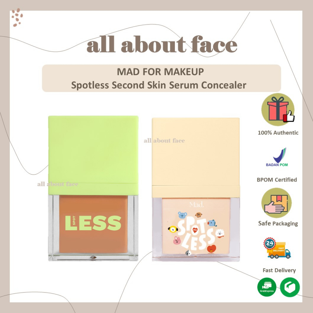 Jual MAD FOR MAKEUP Spotless Second Skin Serum Concealer | Spotless+ ...