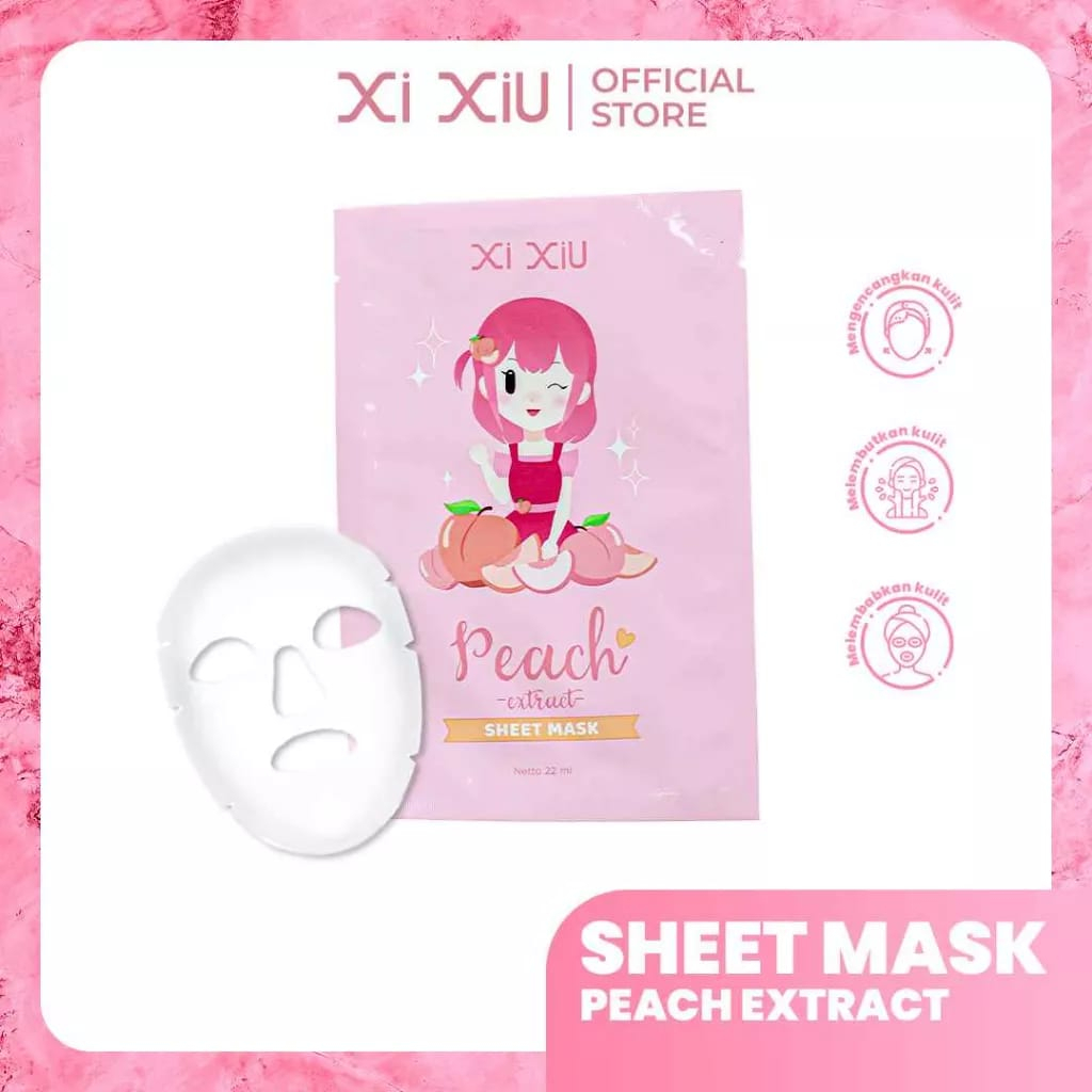 Jual XI XIU Fruity Extract Face Sheet Mask Series 22ml | Lemon ...