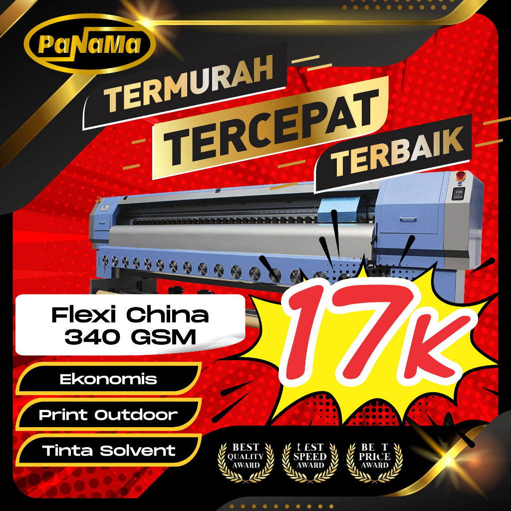 Jual Digital Printing Flexi China 340gsm Banner Spanduk Baliho Termurah Bandung | Shopee Indonesia