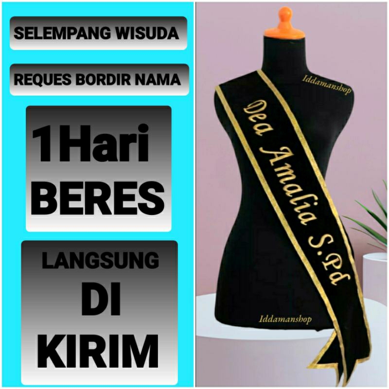 Jual ( 1 HARI JADI )Selempang Wisuda Selendang Syal Tahfidz Qur'an ...