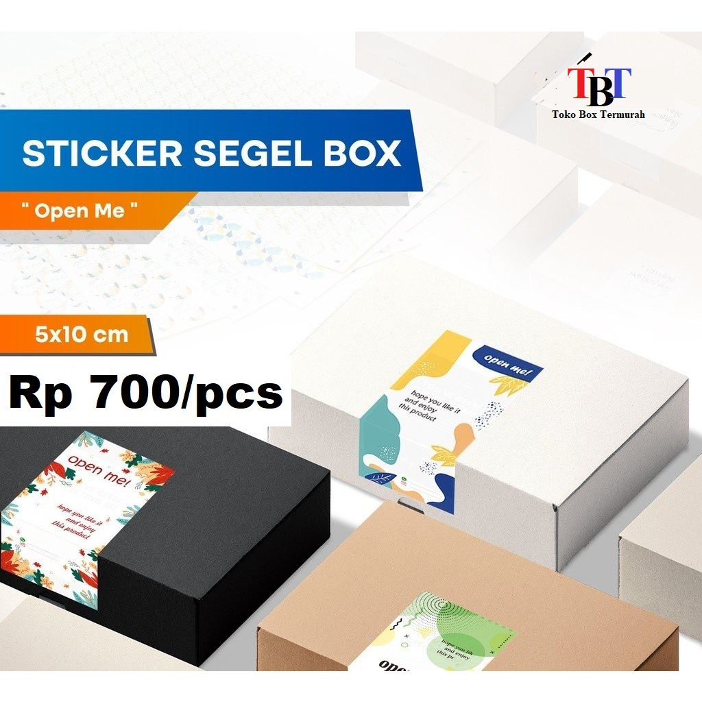 Jual Sticker Segel Kotak Box (5x10 cm) Stickercutting/Cuttingsticker ...