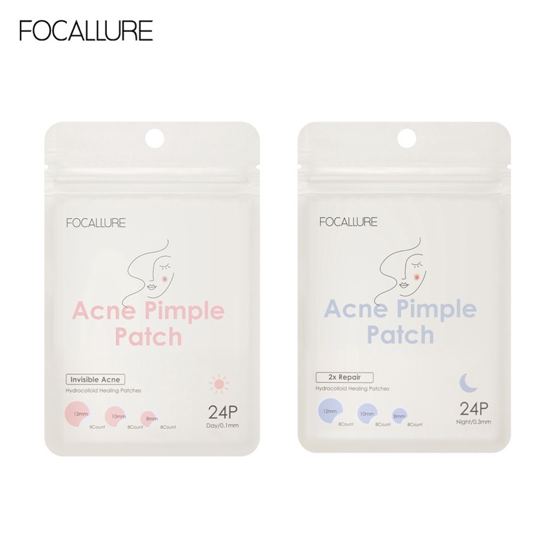 Jual [BPOM] FOCALLURE Acne Pimple Patch 24P | Spot Patch Acne Treatment ...