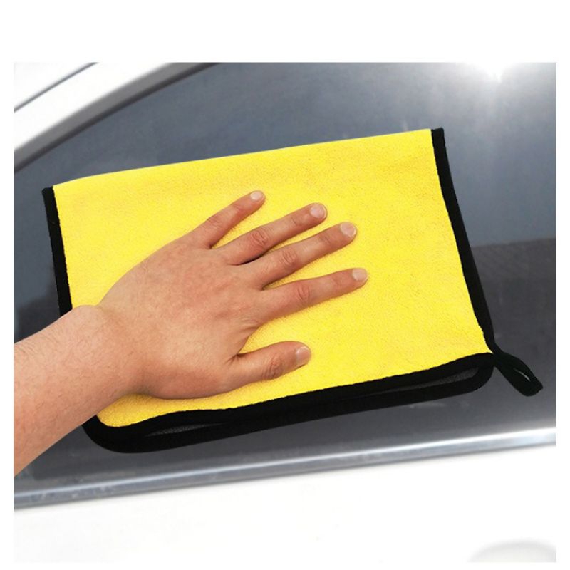 Jual HIGH QUALITY KAIN LAP MICROFIBER 30X30CM KAIN LAP KUNING MOBIL ...
