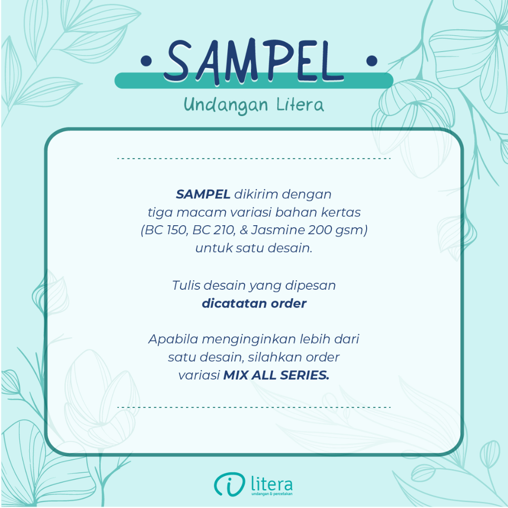 Jual Sample Contoh Undangan Litera | Shopee Indonesia