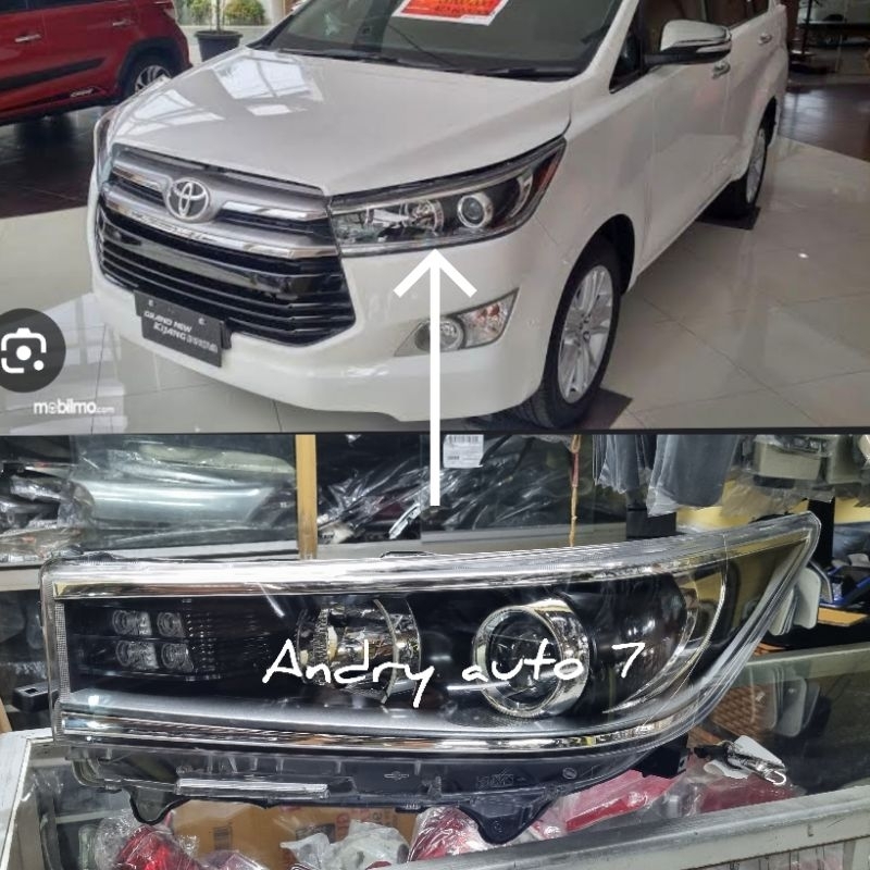 Jual Headlamp lampu depan Toyota innova reborn type Q 2016 2017 2018 ...