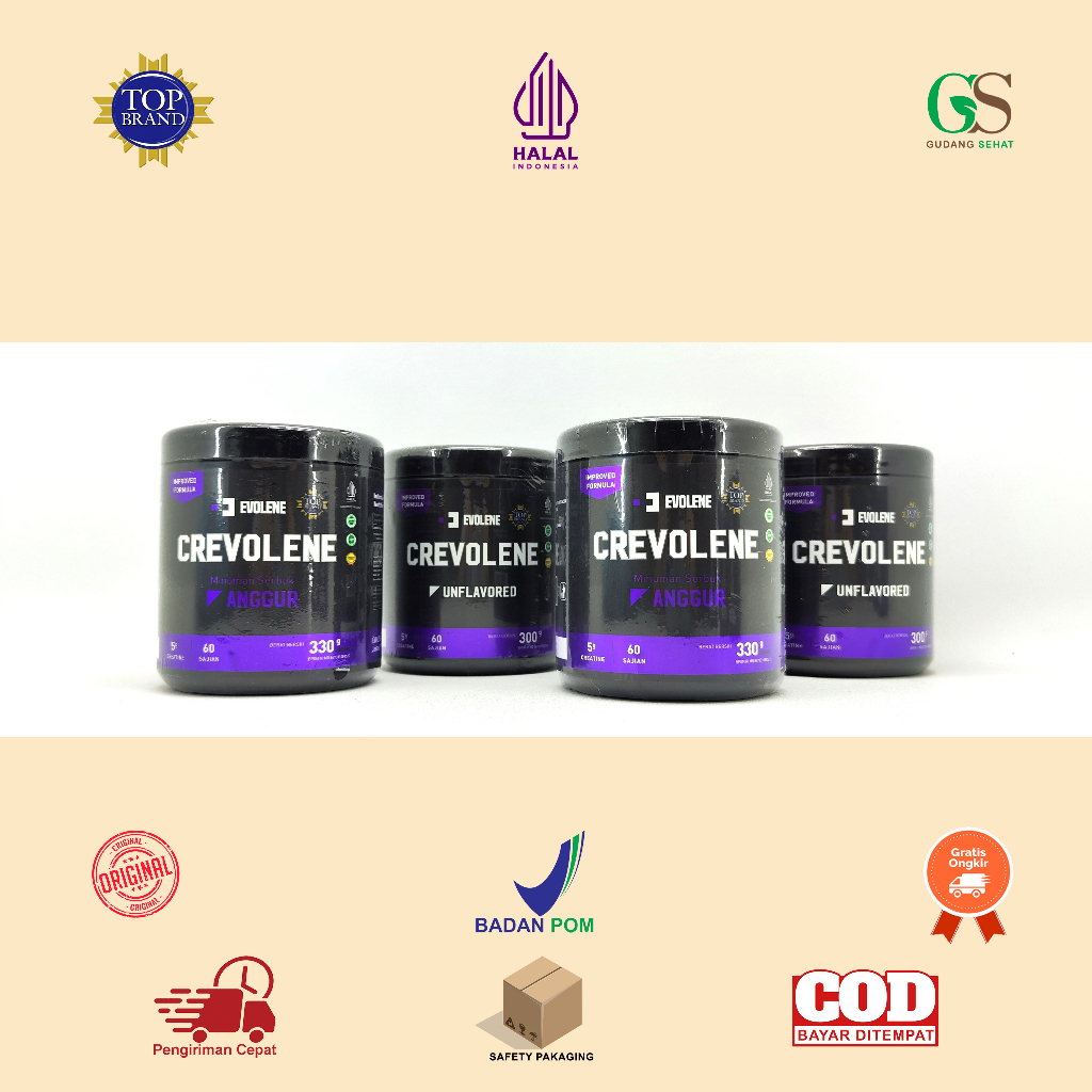Jual Manado Evolene Crevolene 165 Grm/30 Serving & 300 Grm/60 Serving ...