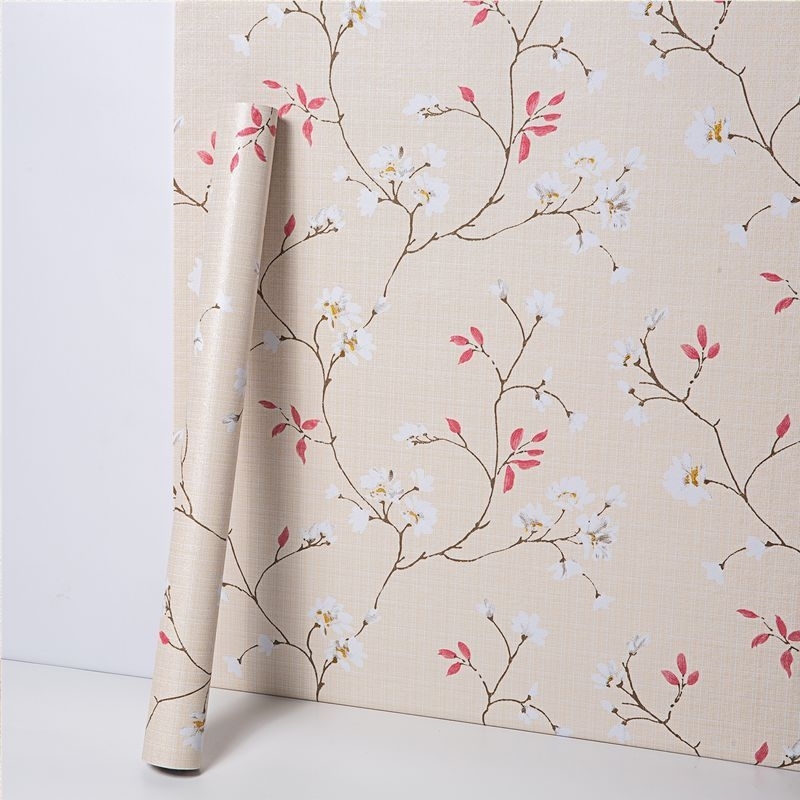 Jual Wallpaper Sticker Dinding Motif Daun Ranting Bunga Sakura Merah ...