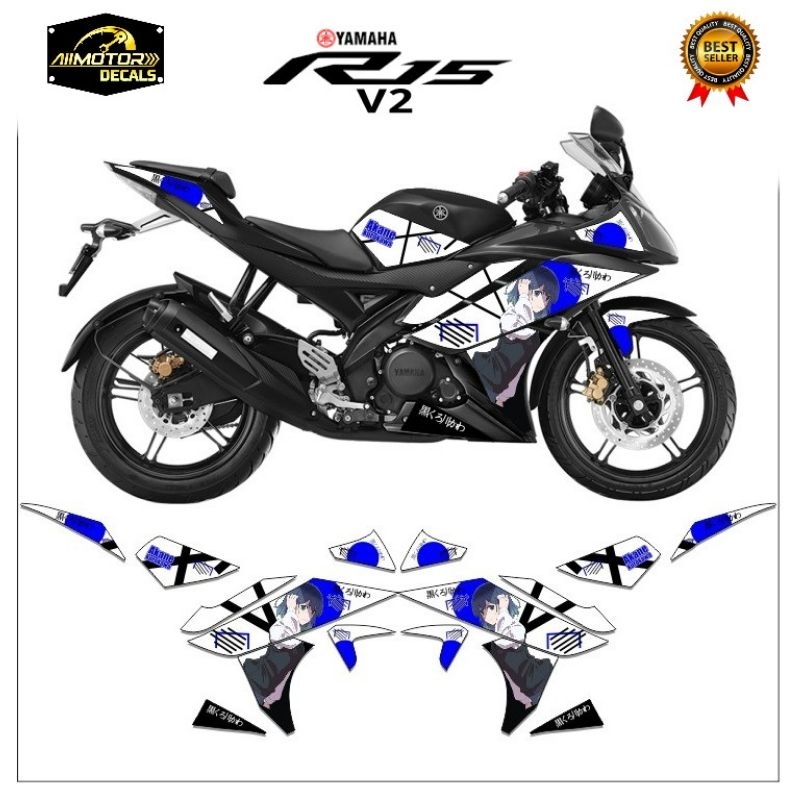 Jual Striping Yamaha R15 V2 Motif Anime / Stiker List Variasi Motor ...