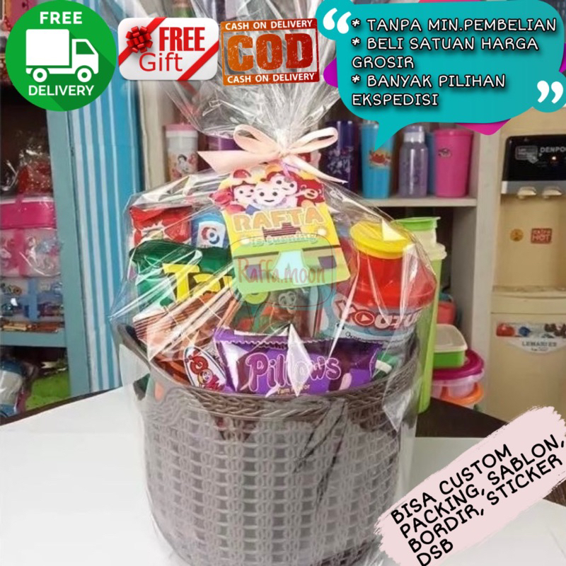 Jual Paket Lengkap Souvenir Ulang Tahun Keranjang Snack Souvenir Ultah ...