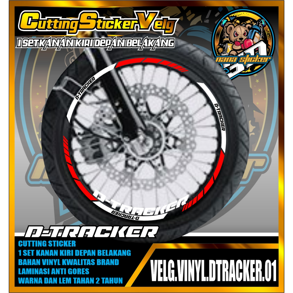 Jual STIKER VINYL VELG DTRACKER CUTTING STICKER VELG DTRACKER CUTTING ...