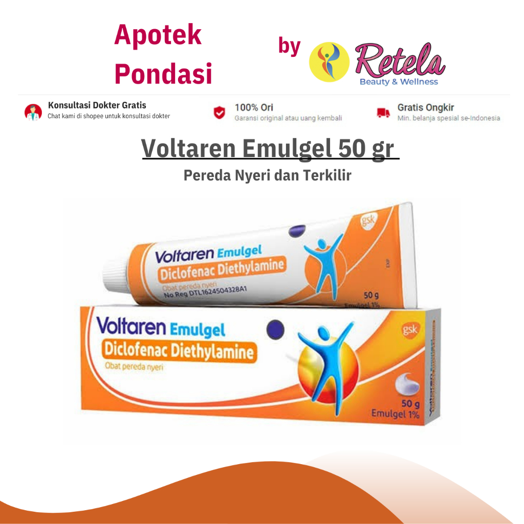 Jual VOLTAREN EMULGEL TUBE 50GR | Shopee Indonesia