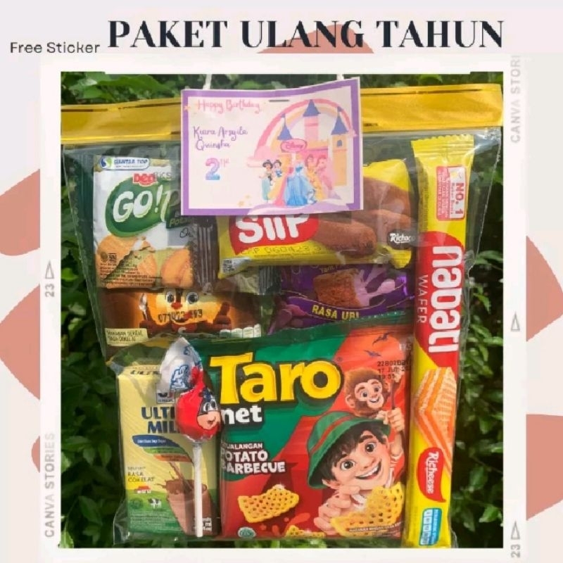 Jual Paket Ulang Tahun / Bingkisan Ulang Tahun Anak / Snack Ultah Anak ...