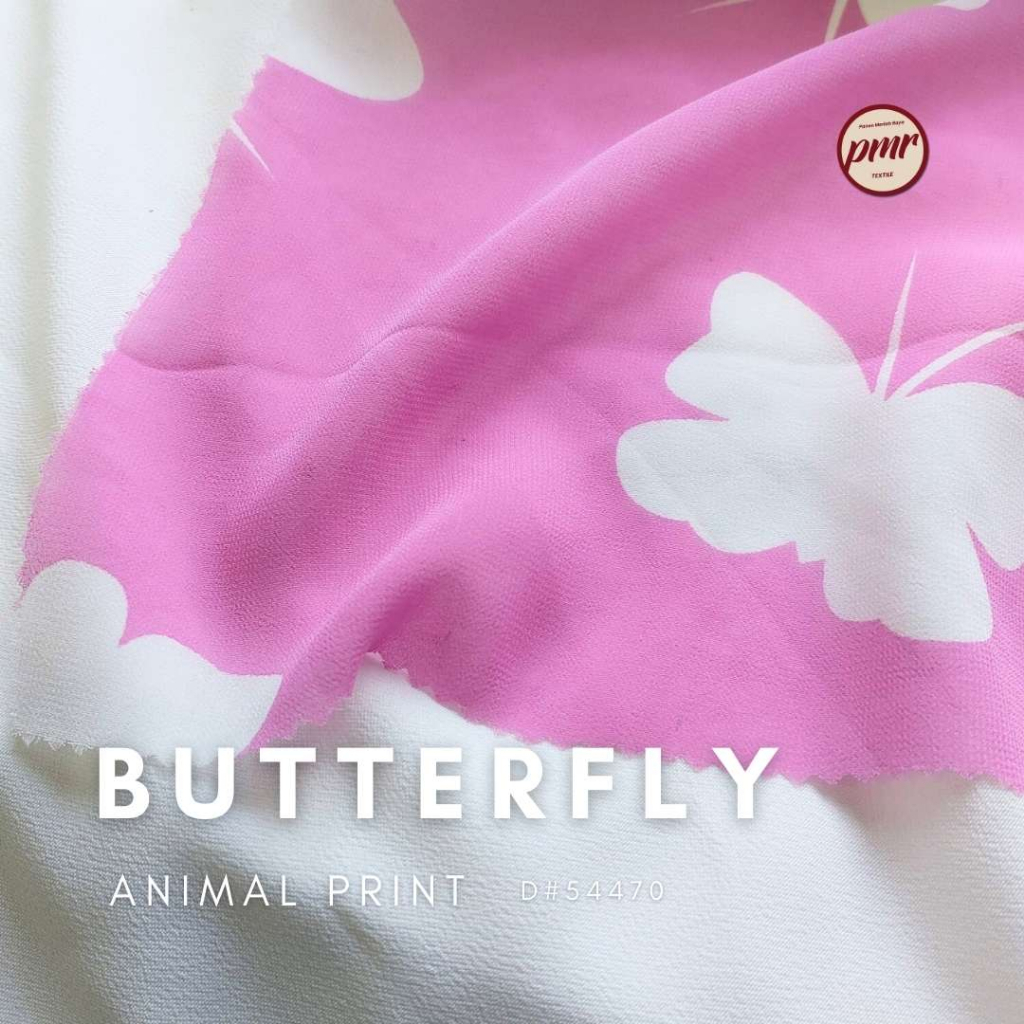 Jual Kain Ceruty BUTTERFLY Kain Dress dan Kain Blouse Kain Premium ...