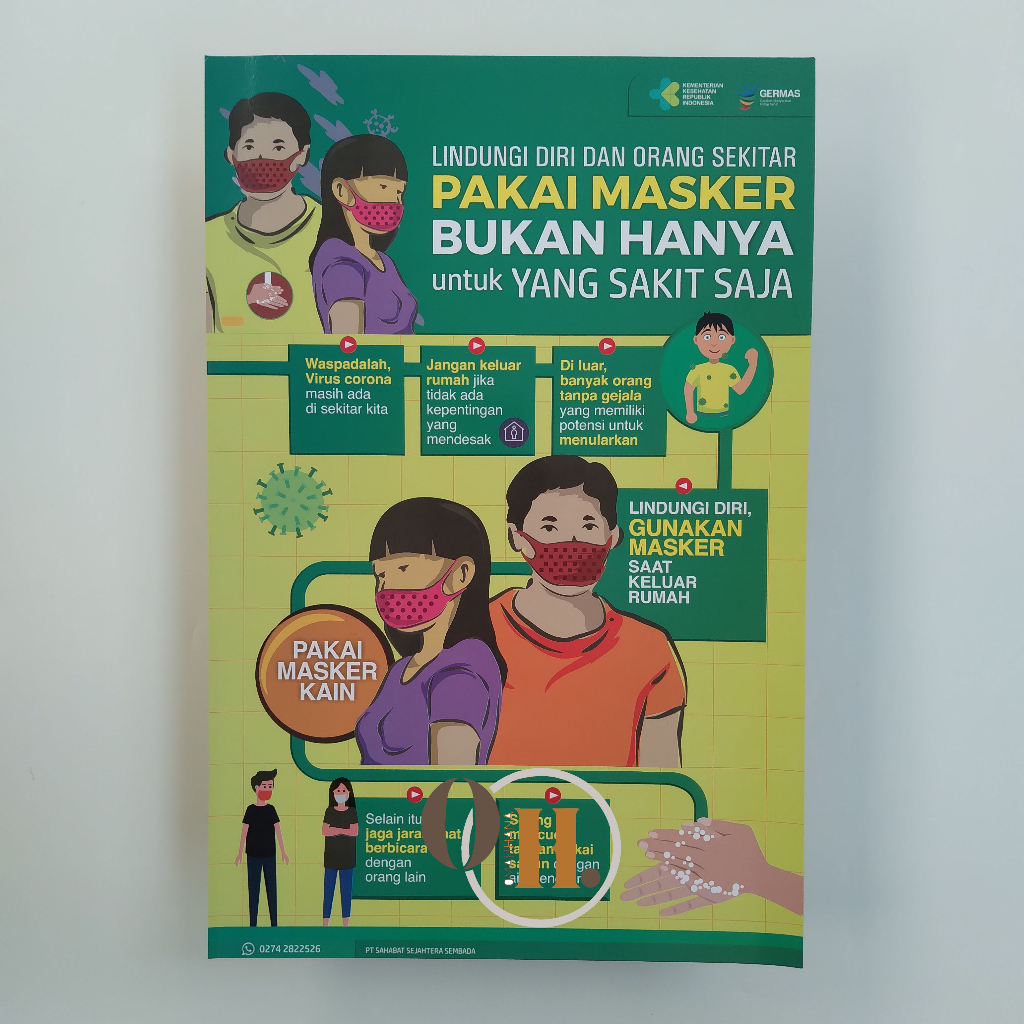 Jual Poster Pakai Masker Bukan Hanya yang Sakit Saja - New normal ...