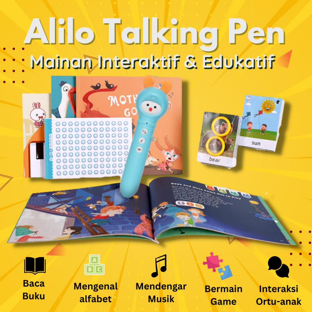 Jual Alilo Talking Pen Mainan Edukasi Anak | Shopee Indonesia